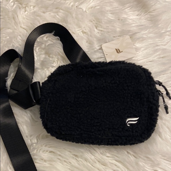Fabletics | Bags | Fabletics The Belt Bag Teddy Black Sherpa Crossbody ...